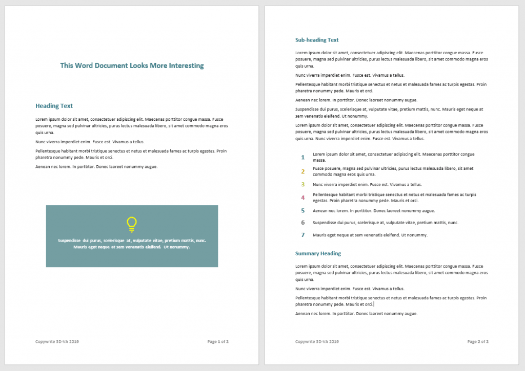 Branded Documents - Documents Done - Document support, design & creation